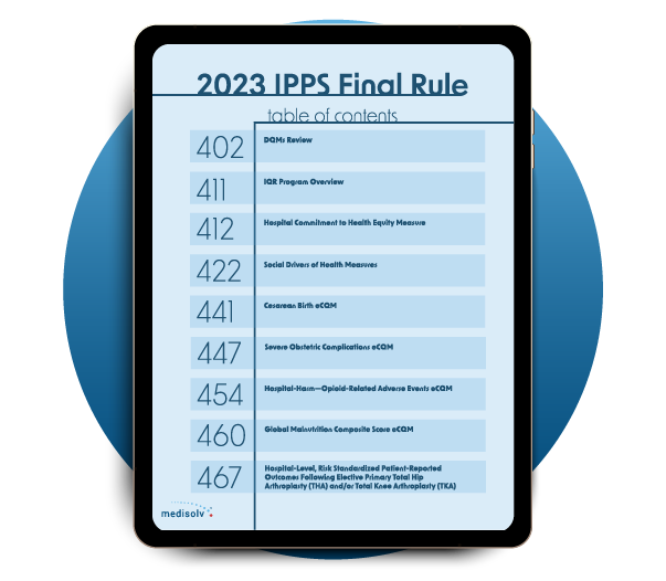 IQR Requirements from the Final Rule